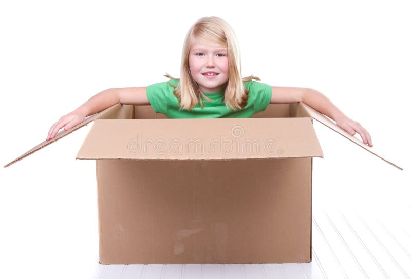 Happy baby in surprise box stock photo. Image of explore - 17582954