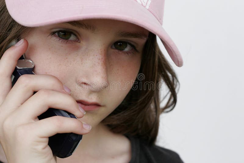 Girl cell stock image. Image of teens, child, phone, kids - 319729