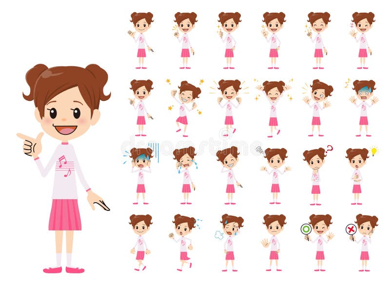 School Child Emotions Set Stock Illustrations – 1,851 School Child ...