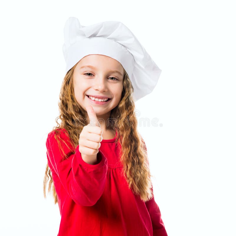 Girl in chef hat stock photo. Image of nutrition, chef - 34895494
