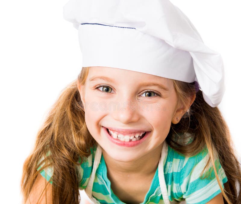 Girl in chef hat stock photo. Image of nutrition, chef - 34895494