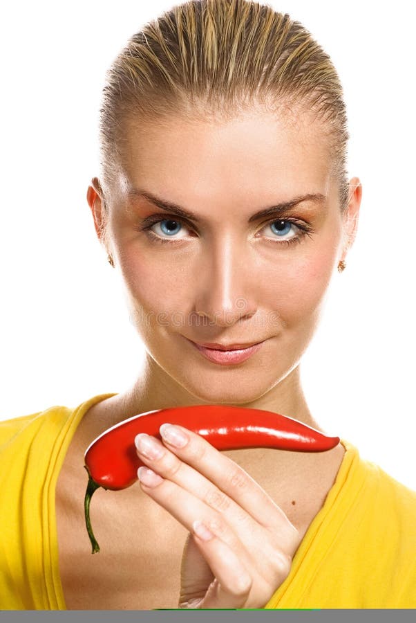 164 Mexican Girl Eating Red Hot Chili Pepper Stock Photos - Free ...
