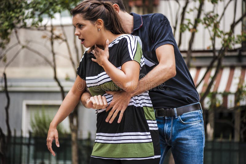Girl is choking stock photo. Image of oxygen, choke, stomach - 78872112