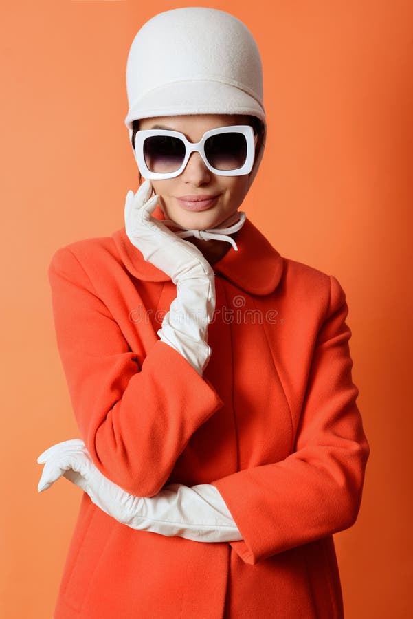 Girl at the Classic Image of 60s Stock Photo - Image of alone, audrey ...
