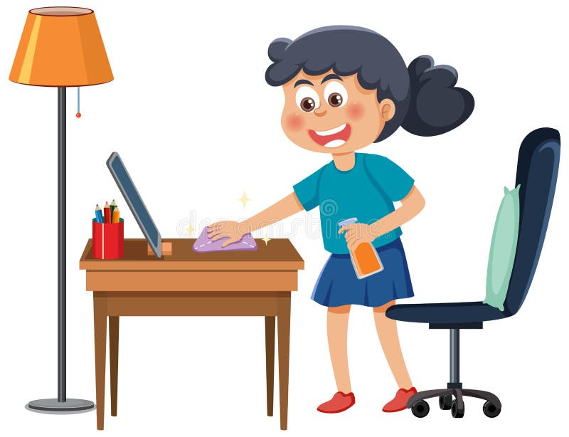 Table Cleaner Clip Art