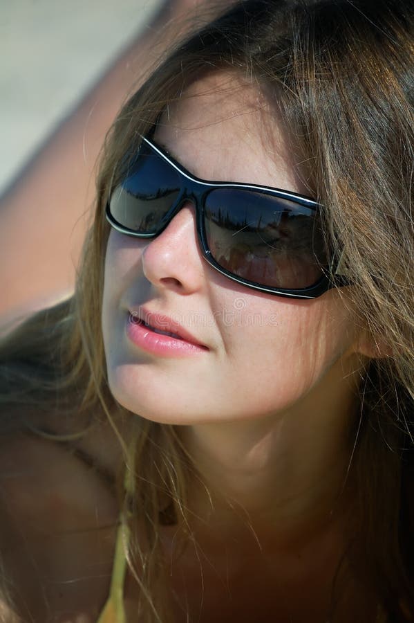 Girl in a clear summer day stock photo. Image of human - 11309270