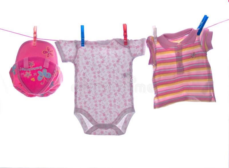 Girl clothes stock image. Image of clothes, drying, front - 11997027