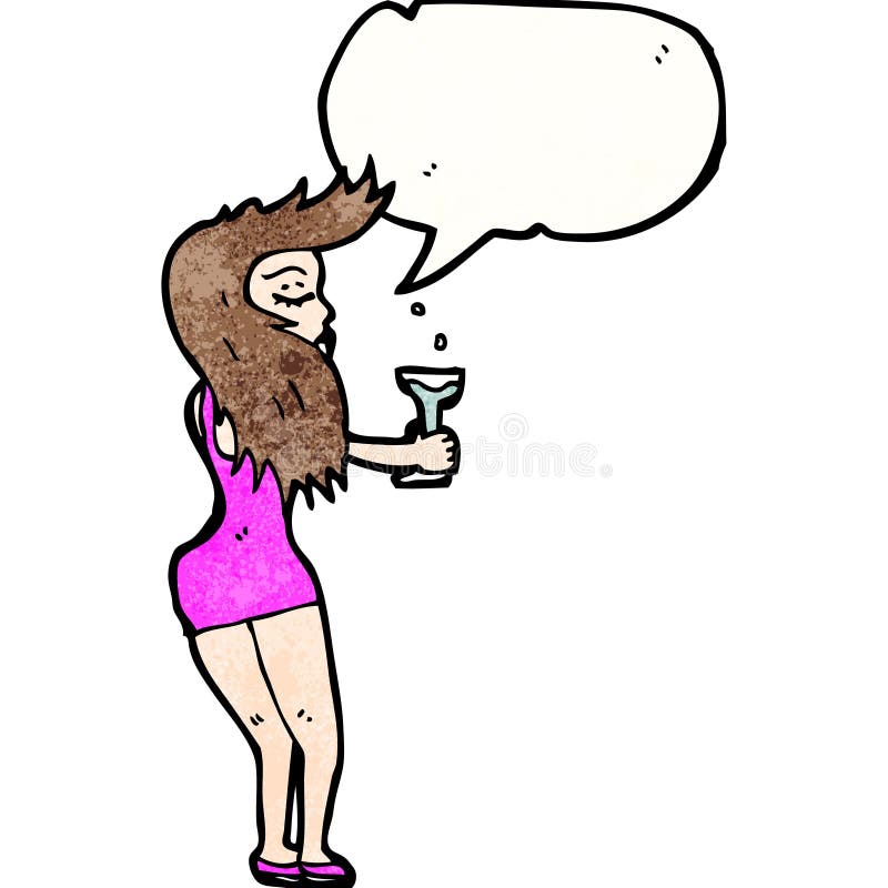 Girl in club cartoon stock vector. Illustration of quirky - 38032854