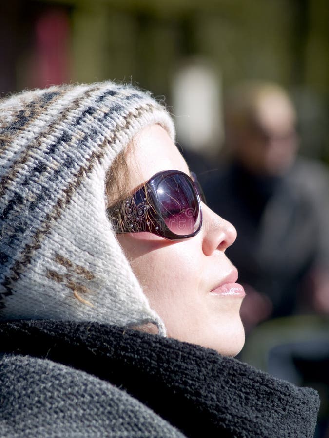 Girl on a cold day stock photo. Image of beauty, lady - 18667380