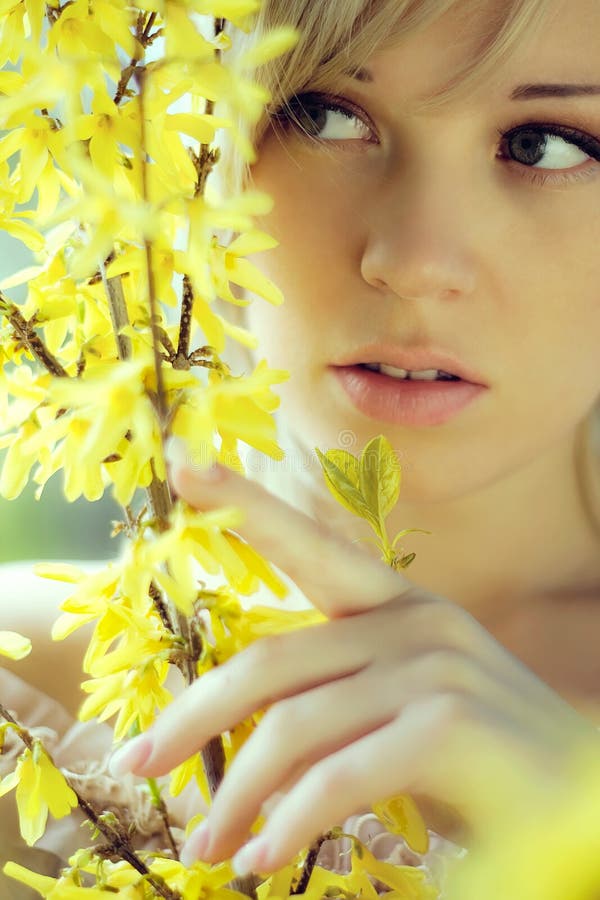 The girl with colors stock image. Image of girl, body - 21166925