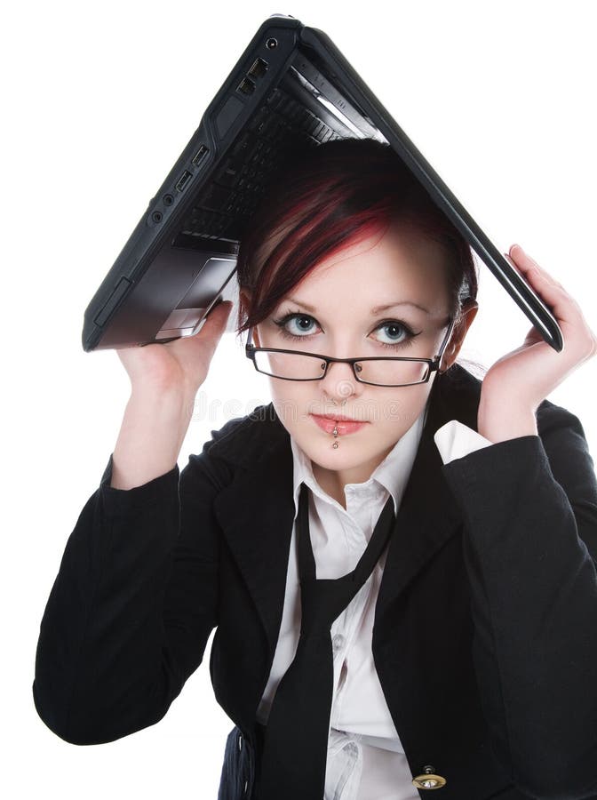 Two Beautiful Girl on a Laptop Computer Outdoors Stock Image - Image of ...