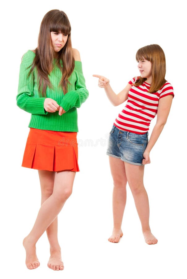Girl conflict stock photo. Image of depression, hand - 19296048
