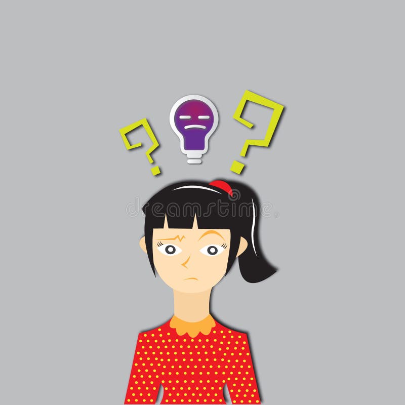 Girl Confused Stock Illustrations – 6,826 Girl Confused Stock ...