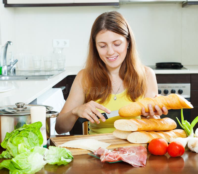 Girl Cooking Spanish Sandwiches Stock Photos - Free & Royalty-Free ...