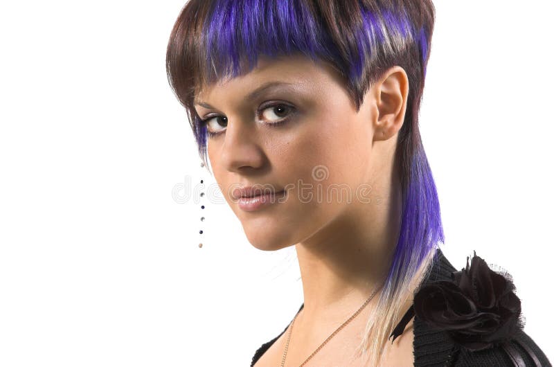 The Girl with a Creative Hair Stock Photo - Image of inspiration ...