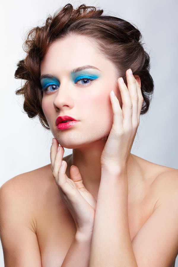 Girl with creative hair-do stock photo. Image of hairstyle - 18611920