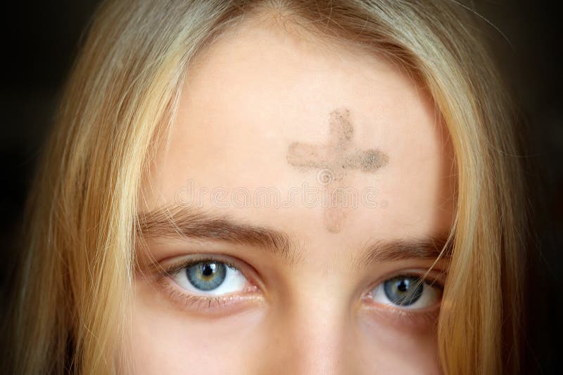 Forehead Cross Tattoos