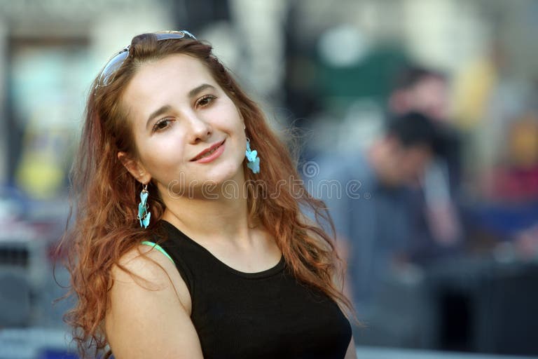 Girl and a crowd stock image. Image of women, teenagers - 993413