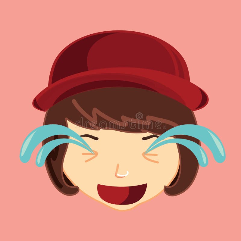 Girl Crying. Vector Illustration Decorative Background Design Stock ...