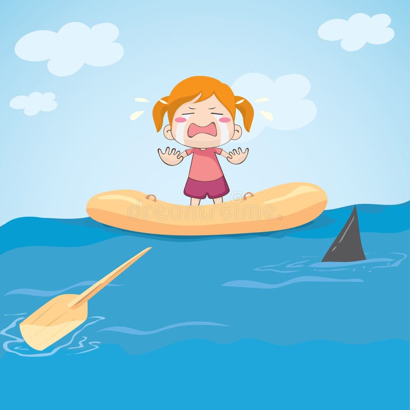 Girl Crying. Vector Illustration Decorative Design Stock Vector ...