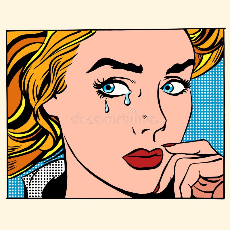 Crying Face Woman Stock Illustrations 5 129 Crying Face Woman Stock