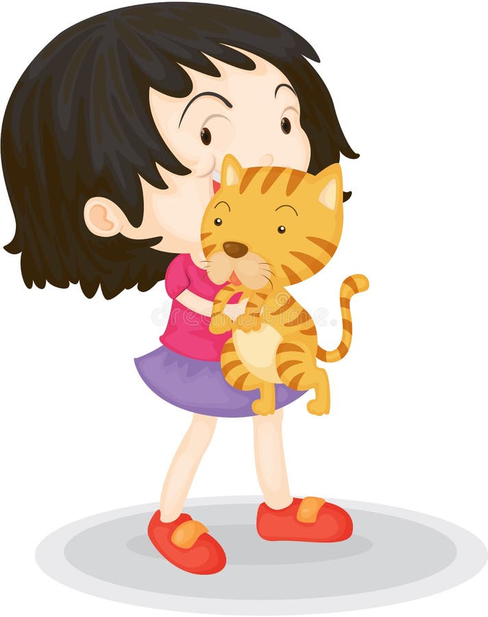 A Girl With A Cub Picture. Image: 14832476