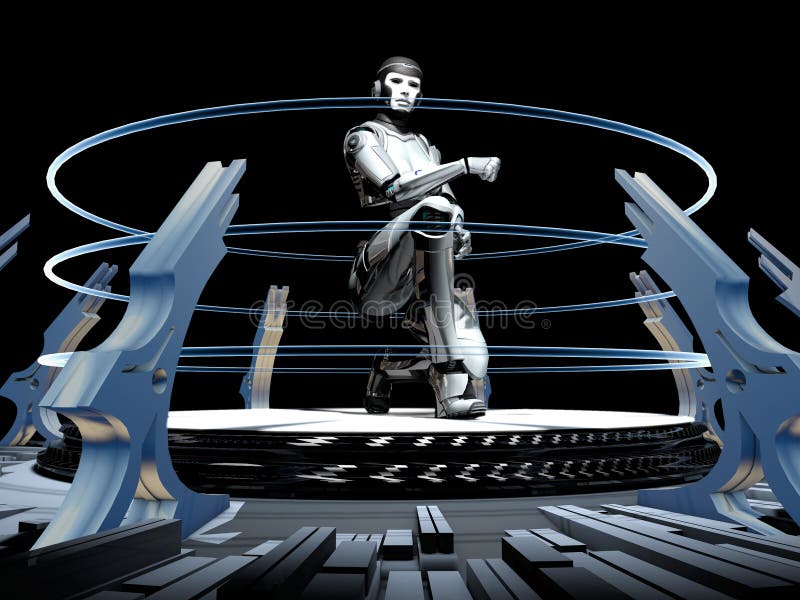 The Thinker Android editorial photography. Illustration of alien - 91814202