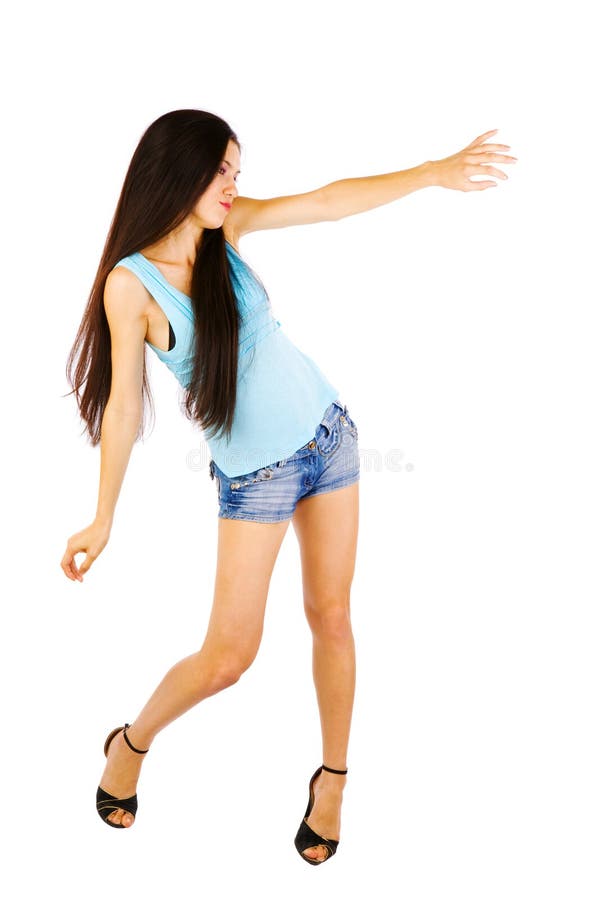 Girl dance stock image. Image of high, happiness, dancing - 9359827