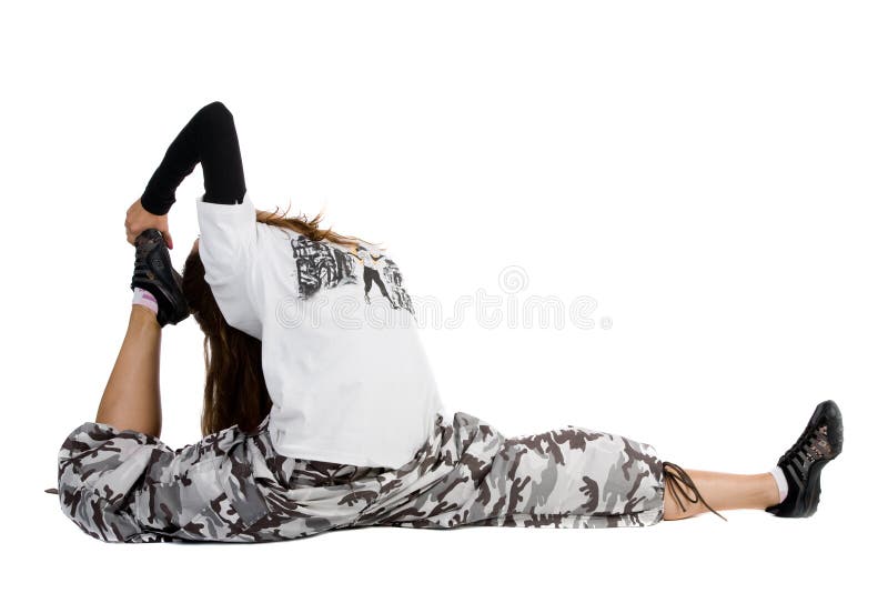 Girl dancing of joy stock image. Image of casual, adolescence - 7130025