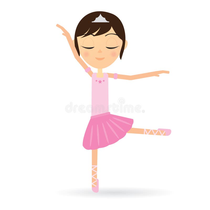 Girl Dancing. Vector Illustration Decorative Design Stock Vector ...
