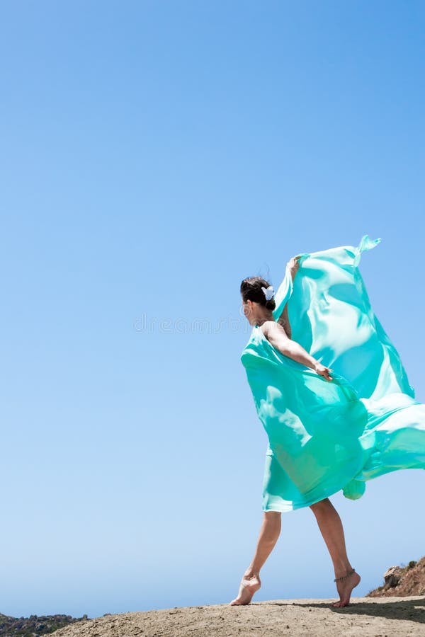 Girl dancing in the wind stock image. Image of dancing - 54503907
