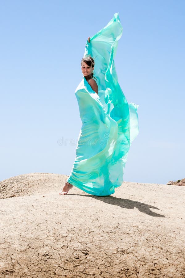 Girl dancing in the wind stock photo. Image of girl, dancing - 54504470