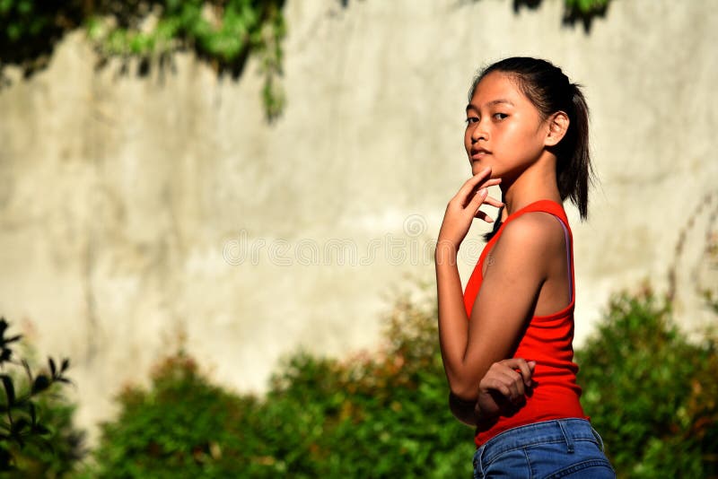 A Girl Decision Making stock photo. Image of decide - 159134274