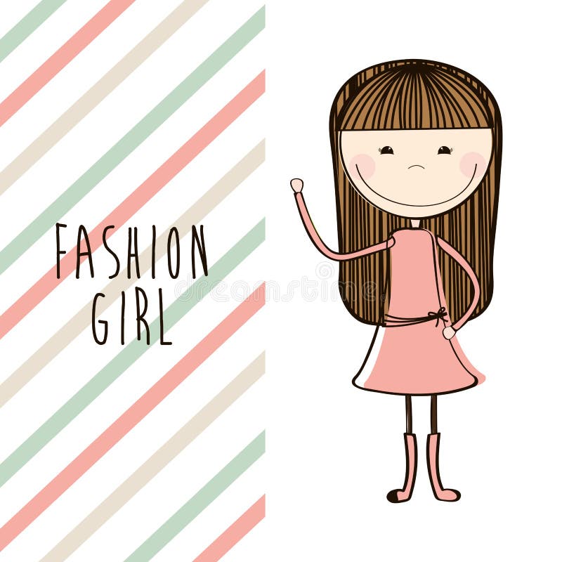 Girl design stock vector. Illustration of fashion, vector - 47342343