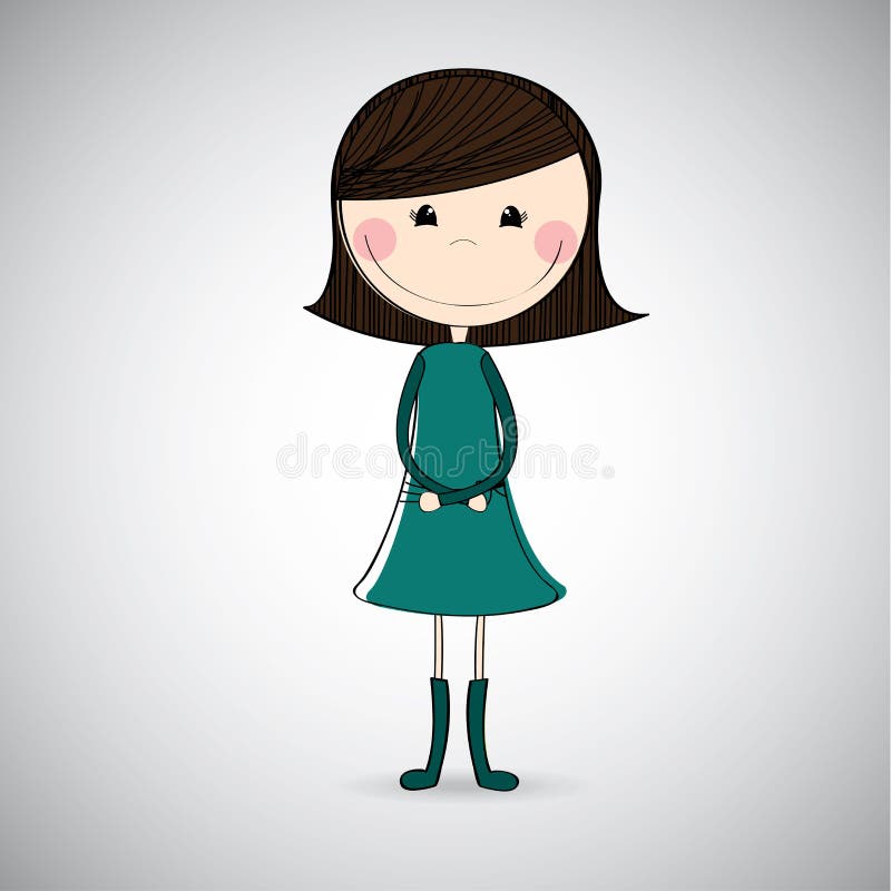 Girl design stock vector. Illustration of graphic, cute - 44344131