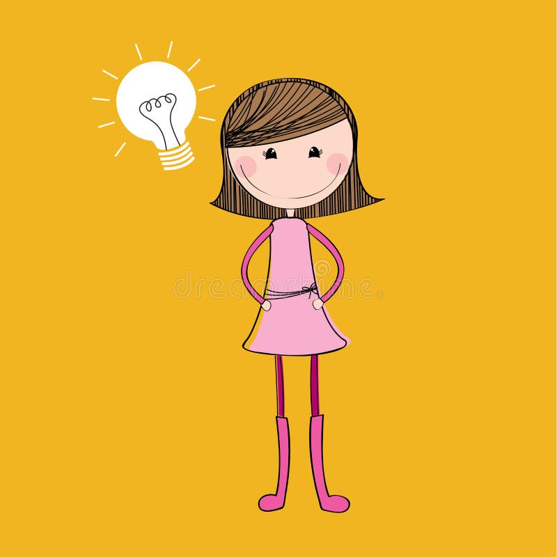 Girl design stock vector. Illustration of little, design - 47342361