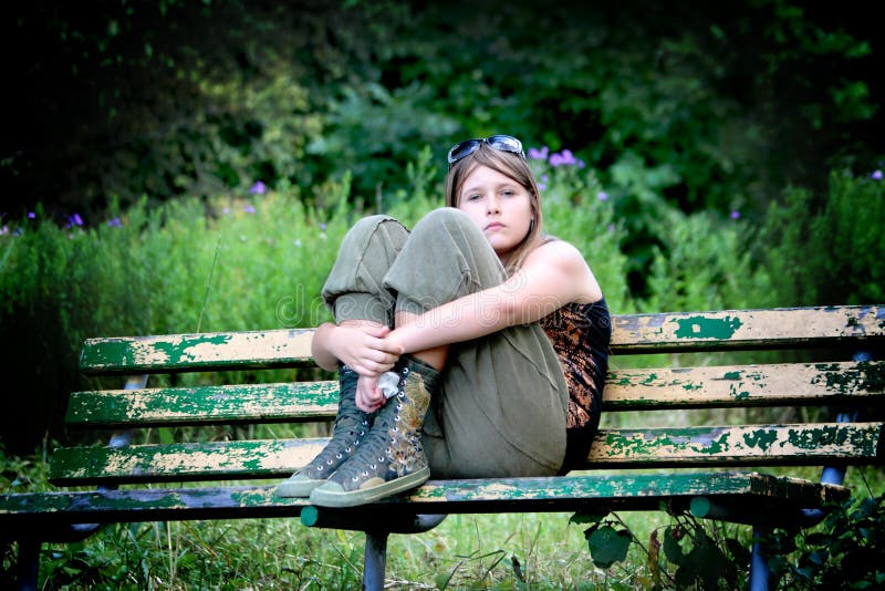 Girl is disappointed stock image. Image of grief, ideas - 24206777