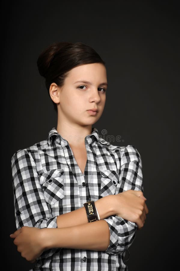 Girl dissatisfied stock photo. Image of funny, beautiful - 26108868