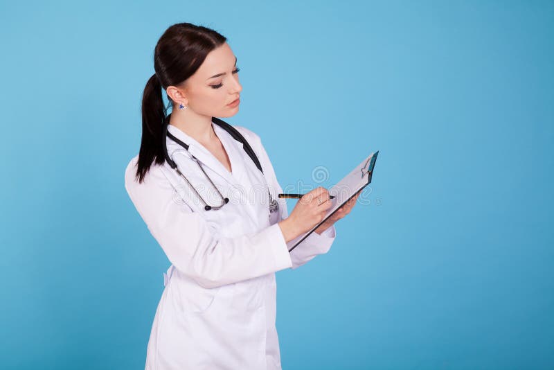 Girl Doctor with Stethoscope Stock Photo - Image of smile, help: 76938466