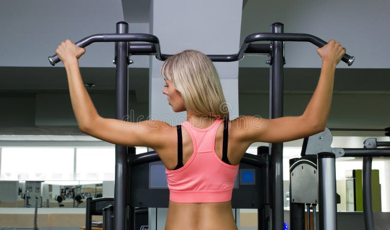 Girl Doing Athletic Exercise Stock Photo - Image of adult, health: 44366390