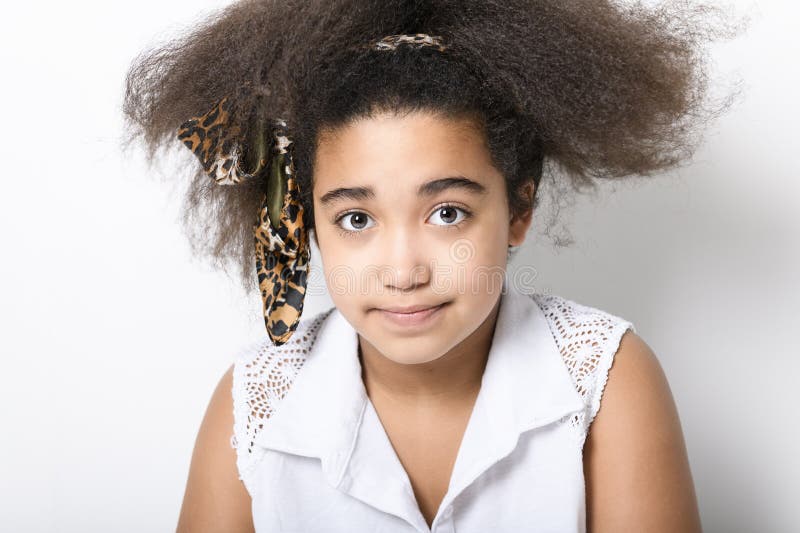 Girl Doing Different Expressions in Studio. Sad and Worry Stock Photo ...
