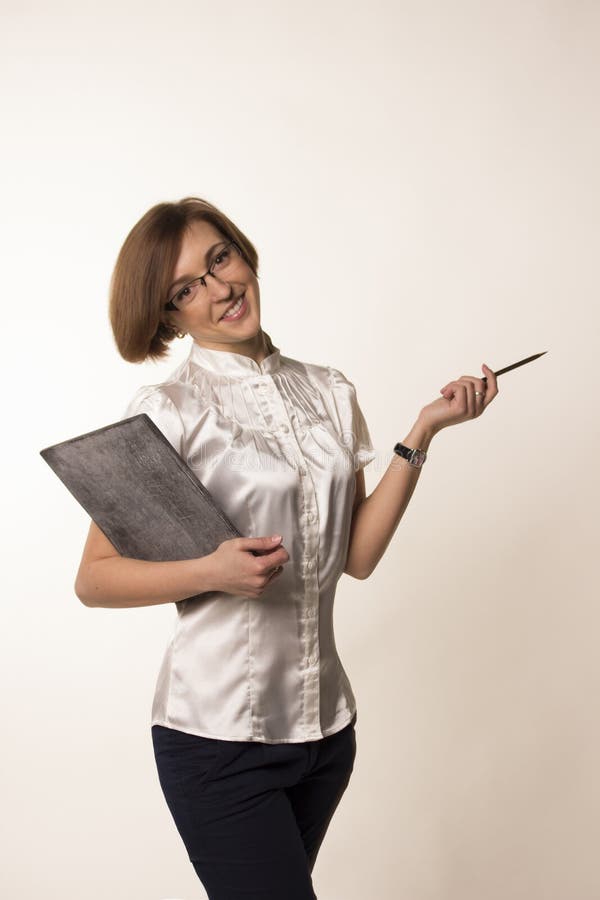 Girl stock photo. Image of presentation, smile, profession - 30352050