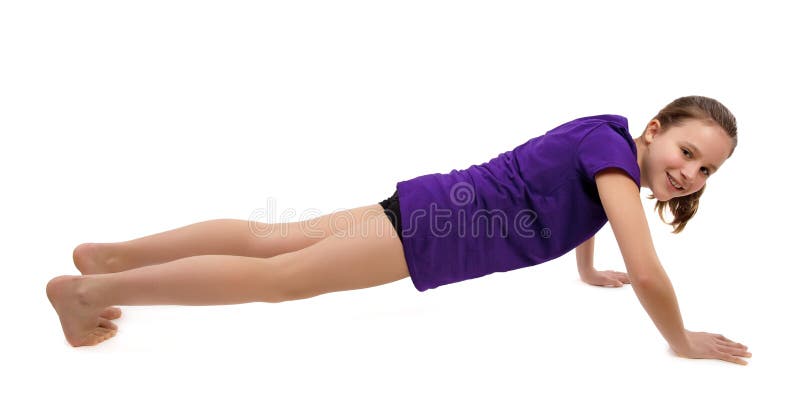 Girl doing push ups stock photo. Image of workout, people - 37365566