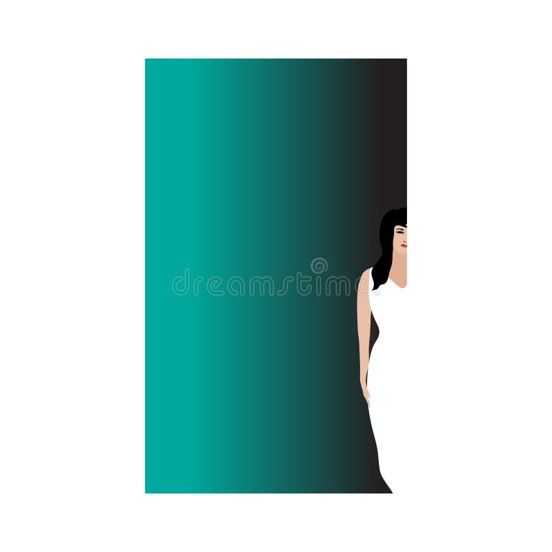 Mystery Girl stock vector. Illustration of silhouette - 1687500