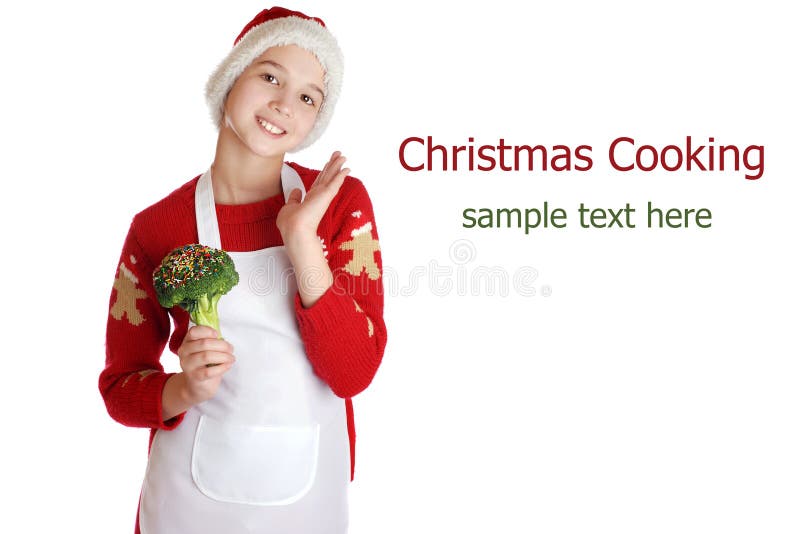 Girl Dressed As a Christmas Elf on Background. Stock Photo - Image of ...