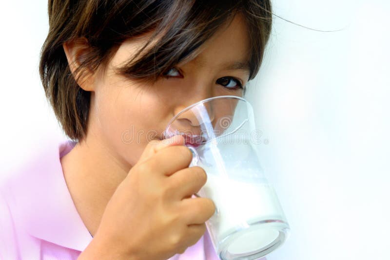 Girl with milk moustache stock photo. Image of friend - 1176896