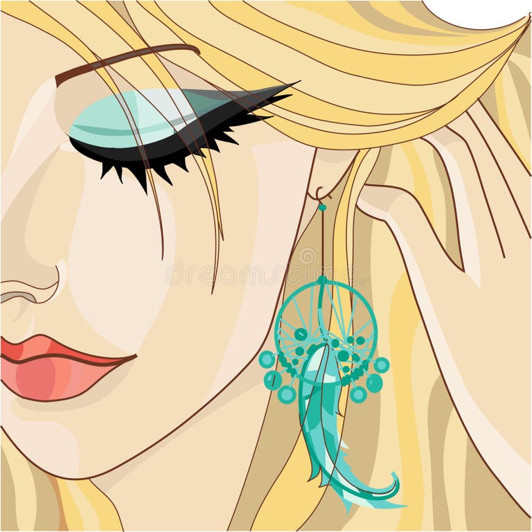 Cartoon Earring Stock Illustrations – 3,808 Cartoon Earring Stock ...