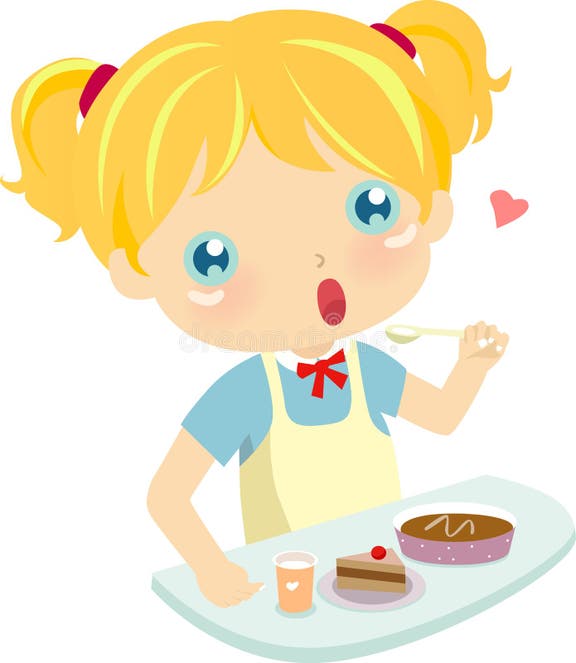 Cartoon Eating Chocolate Cake Stock Illustrations – 3,605 Cartoon ...