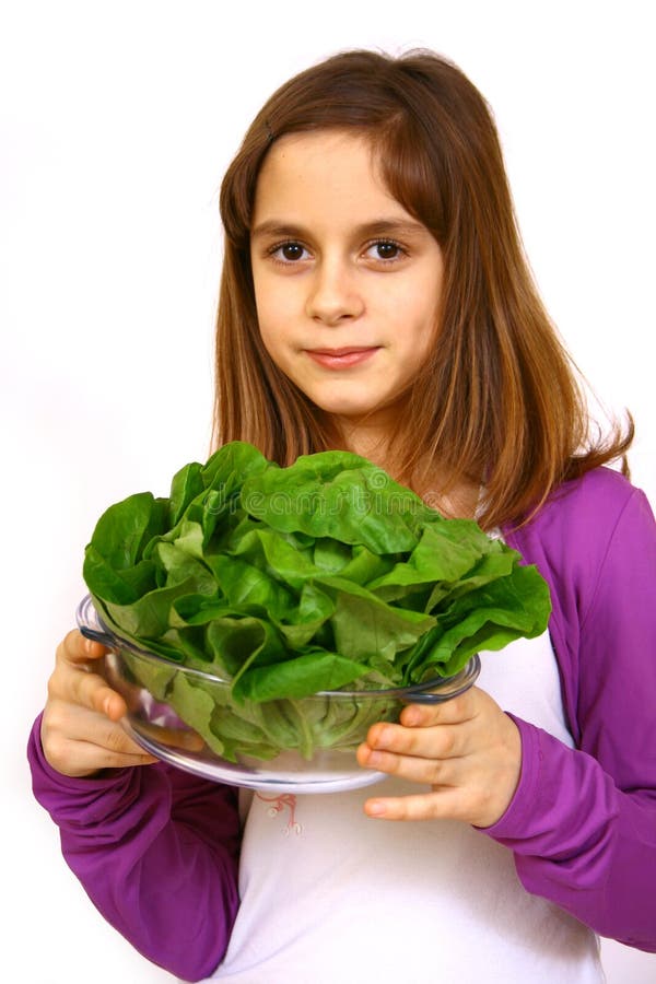 Girl Eating A Salad Picture. Image: 4778697