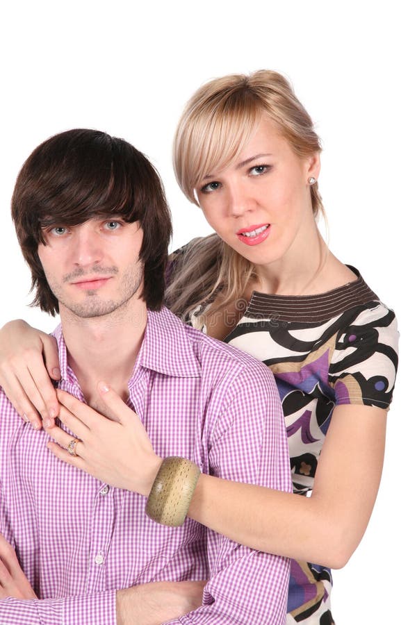 Girl embraces fellow stock image. Image of european, casual - 3907537